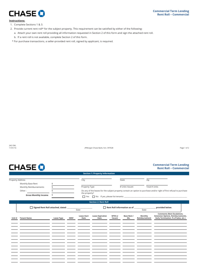 CRE-commercial-rent-roll | PDF | Lease | Property