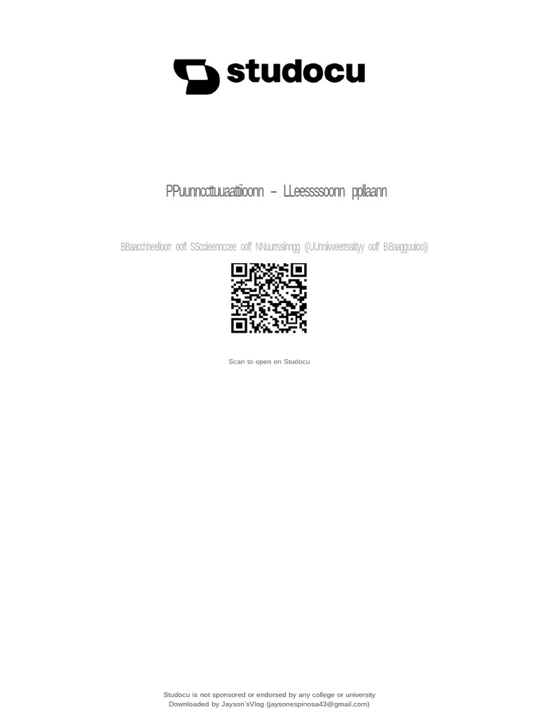 Punctuation Lesson Plan | PDF | Punctuation | Lesson Plan