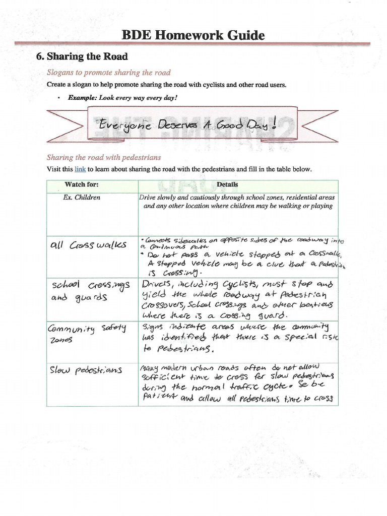 Homework 6 - Driving School | PDF