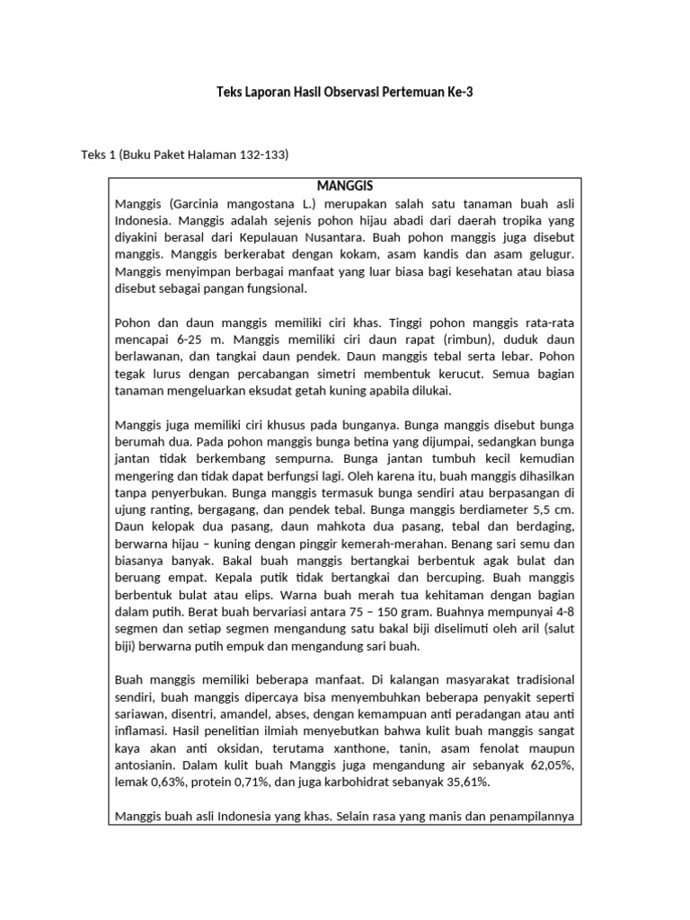 Teks LHO Pertemuan Ke-3 | PDF