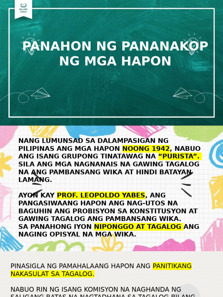 Panahon NG Mga Hapon | PDF