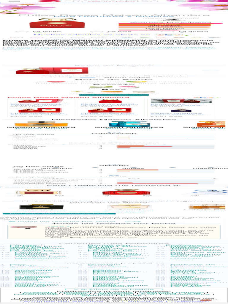 Philos Rosso Maison Alhambra Fragancia - Una Fragancia para Hombres y Mujeres 2022 | PDF ...