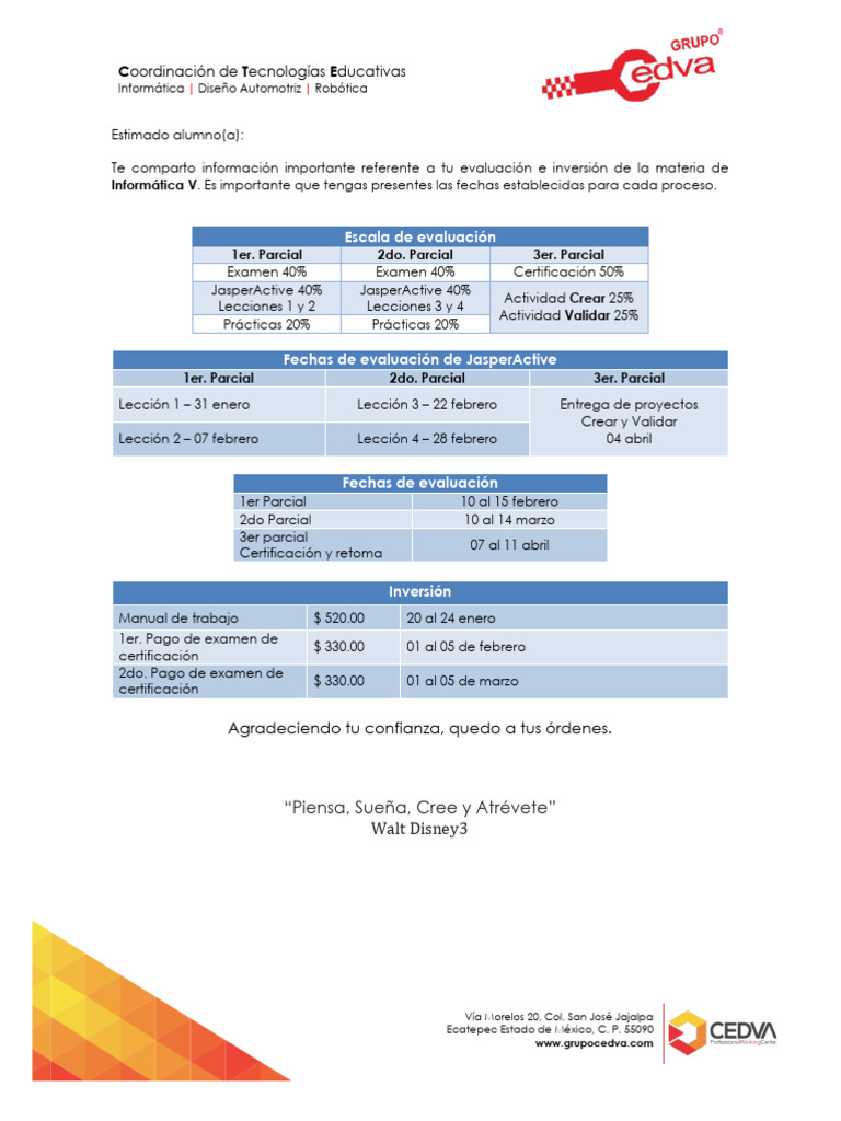 Criterios de Evaluación DGB 5 | PDF