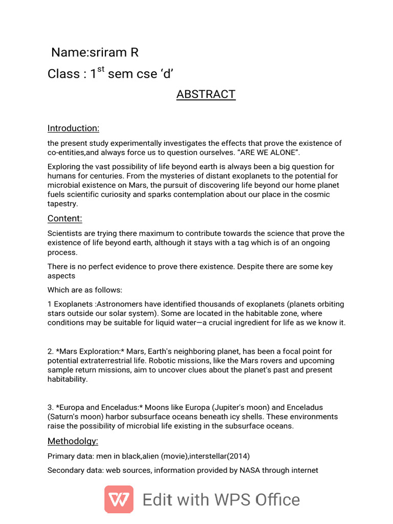 ABSTRACT sriram r (3) | PDF