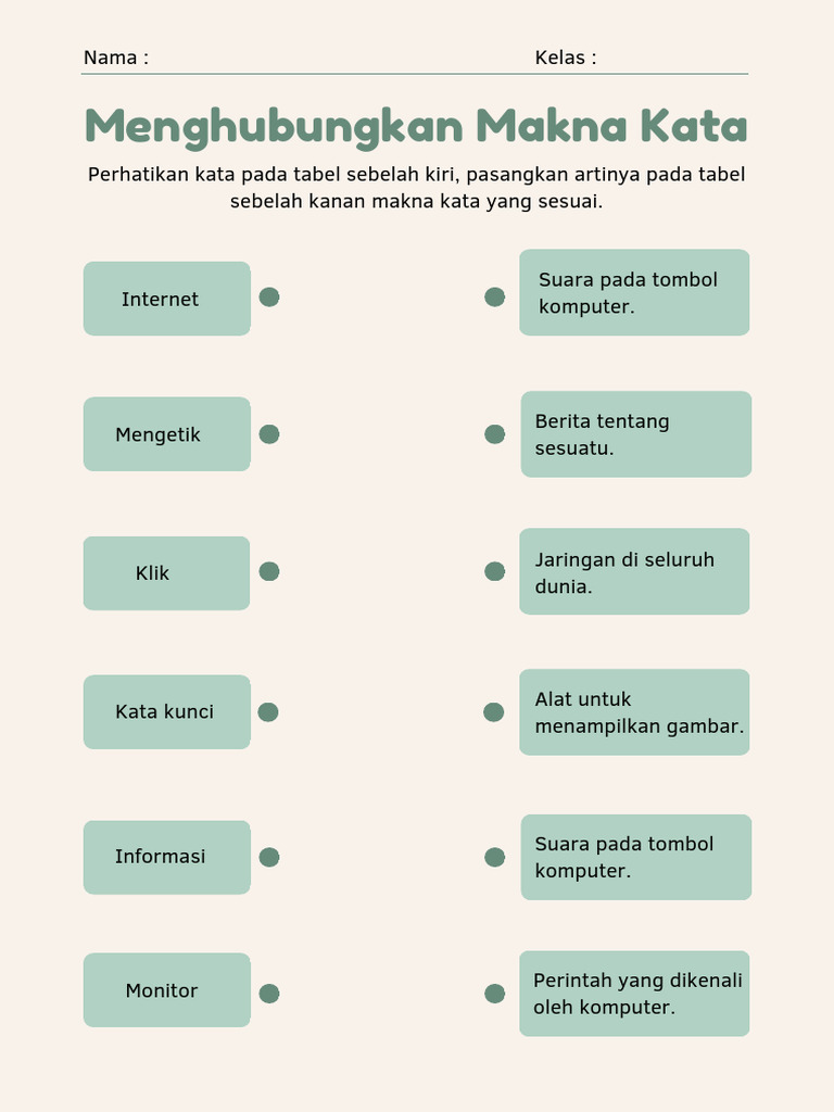 LKPD Makna Kata | PDF