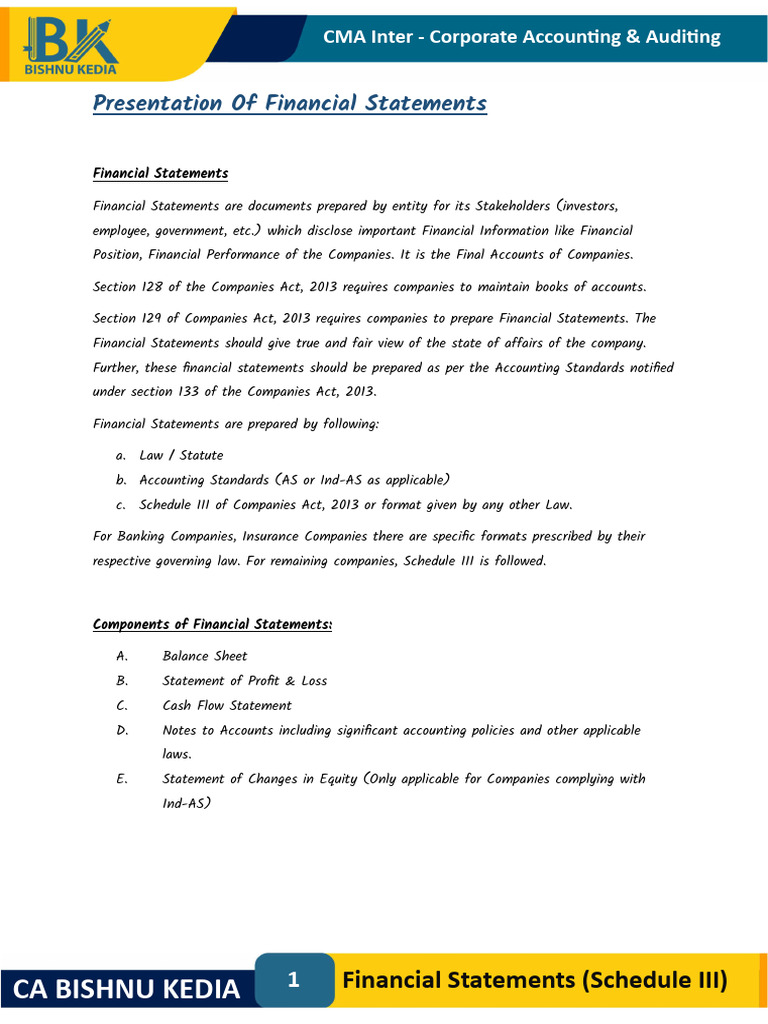 Financial Statements_Schedule III | PDF | Expense | Income Statement