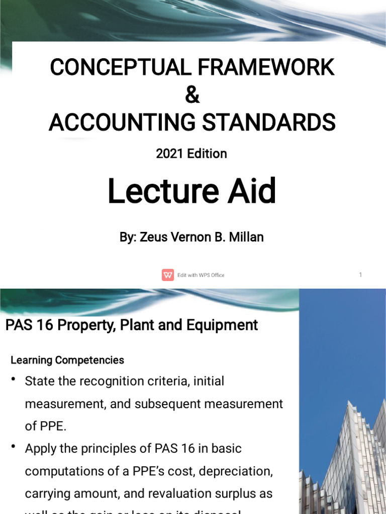 PAS 16_PPE (1) | PDF | Depreciation | Fair Value