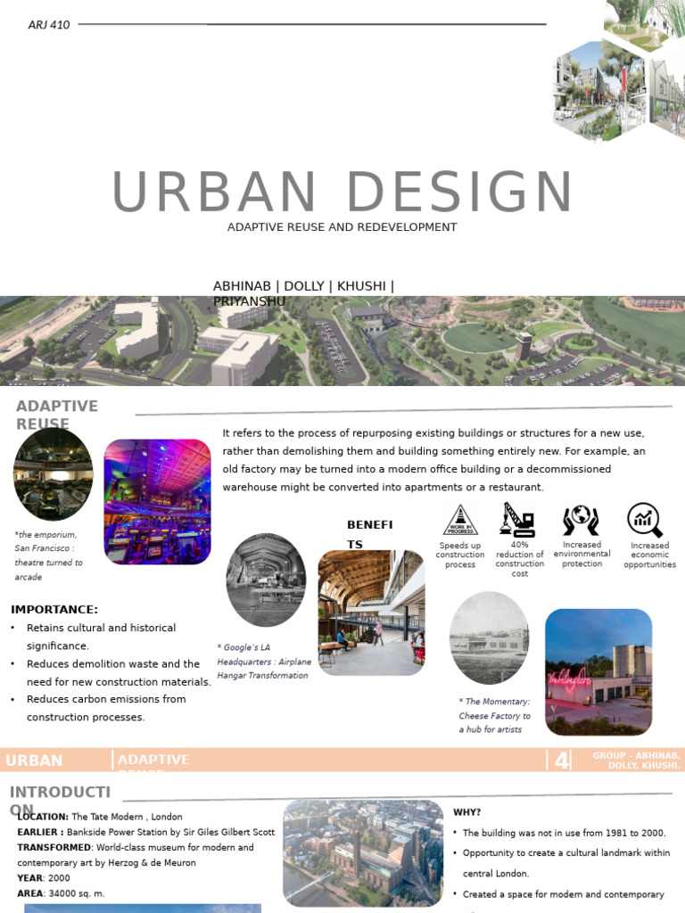 Presentation On Adaptive Reuse and Redevelopment | PDF