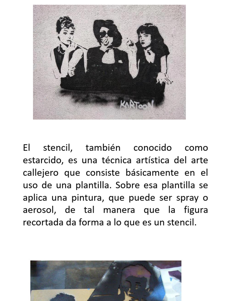 Técnicas y Artistas del Stencil | PDF | Pinturas
