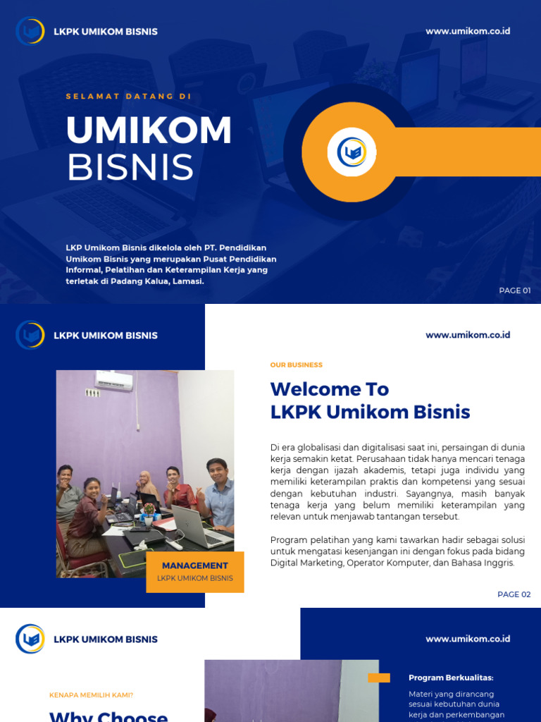 Contoh Company Profile LKPK Umikom Bisnis | PDF