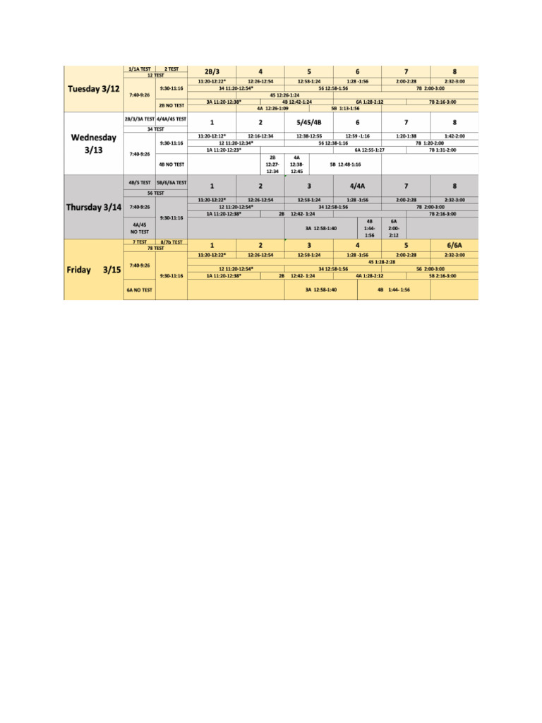 Benchmark Testing Week Pdf 1947