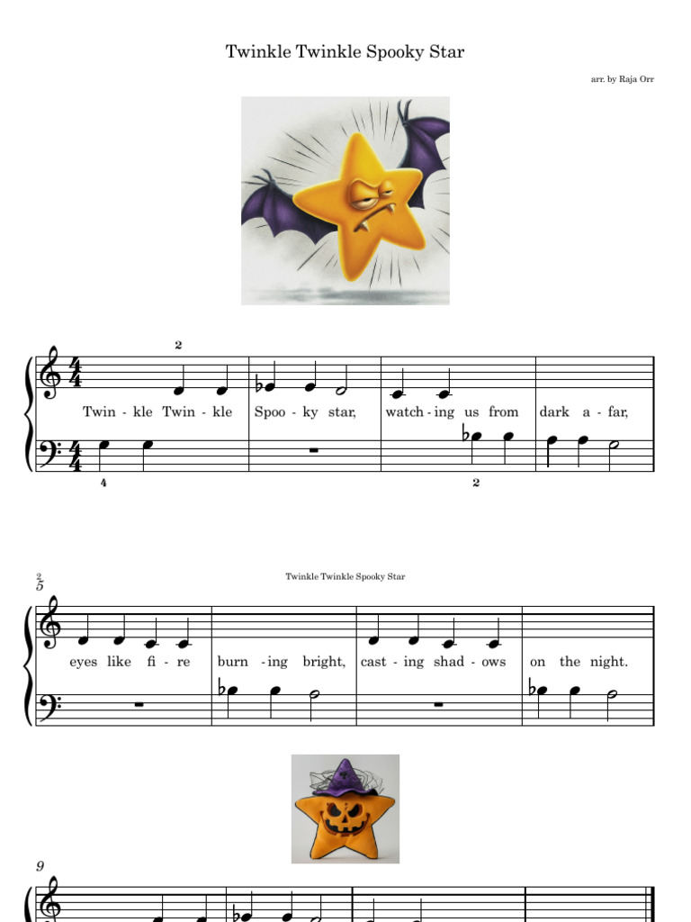 Twinkle Twinkle Spooky Star - Full Score | PDF