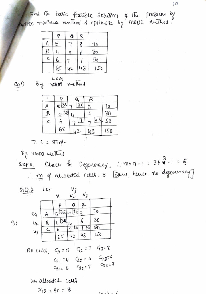 OR Module - 3 Transportation Problems | PDF