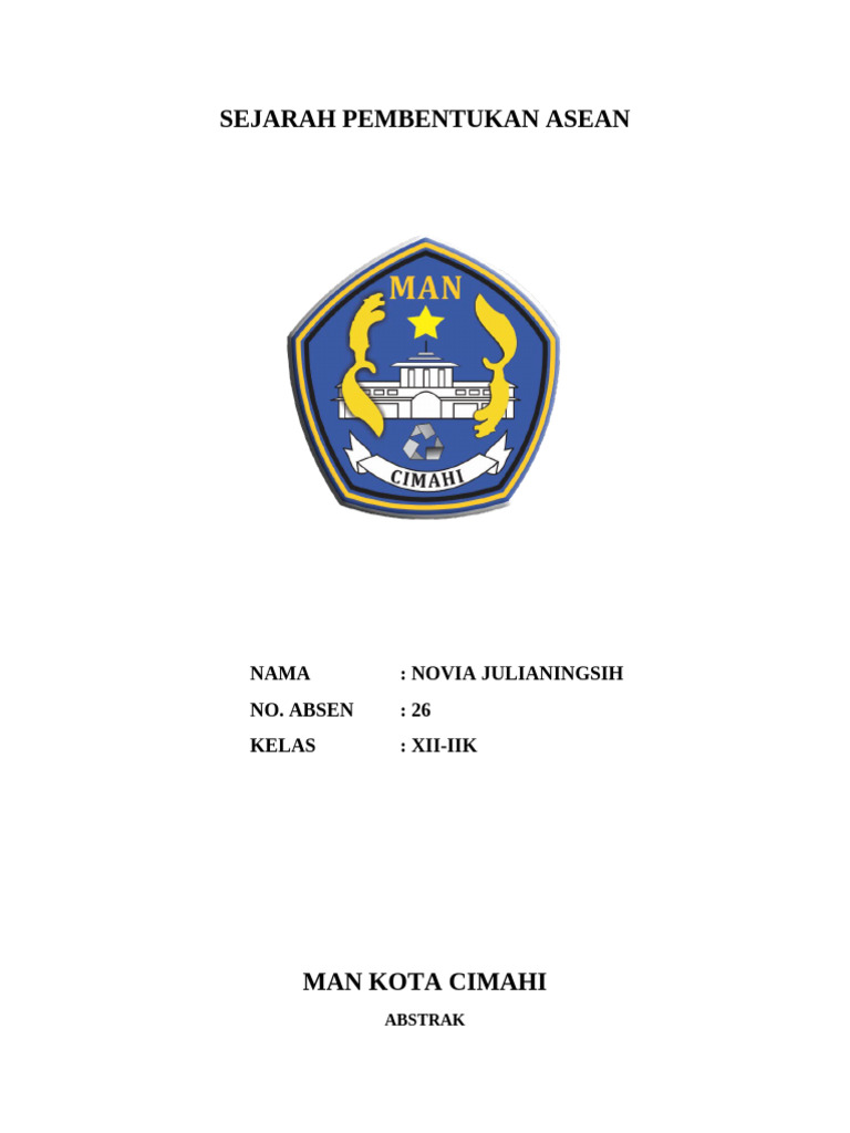 Sejarah Pembentukan ASEAN 1967 | PDF