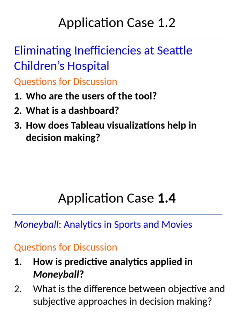 Business Analytics Case Studies | PDF