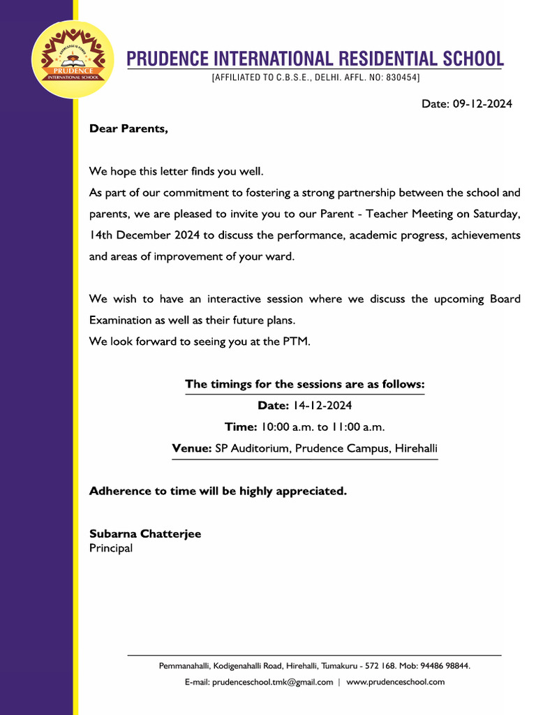 Circular - 9-12-2024 - A | PDF