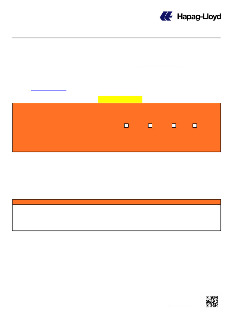 Hapag-Lloyd Booking Confirmation | PDF | Bill Of Lading | Freight Transport