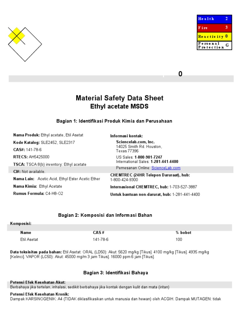 Msds | PDF | Barang Berbahaya | Sifat mudah terbakar
