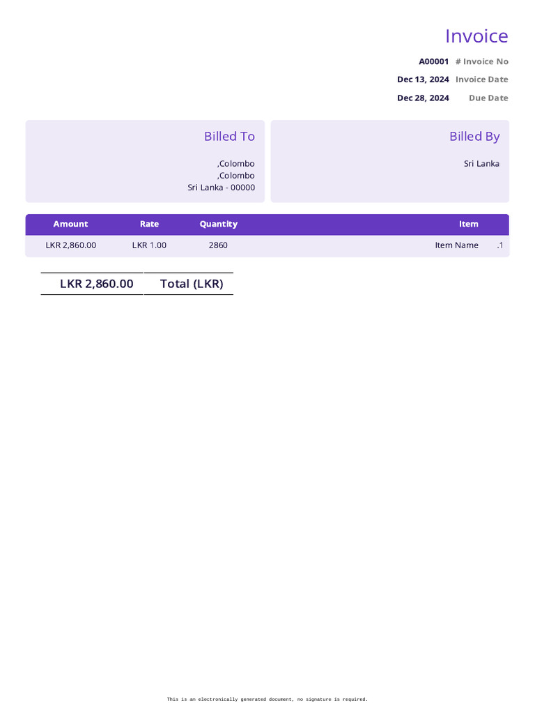 Invoice A00001 - Due Dec 28, 2024 | PDF