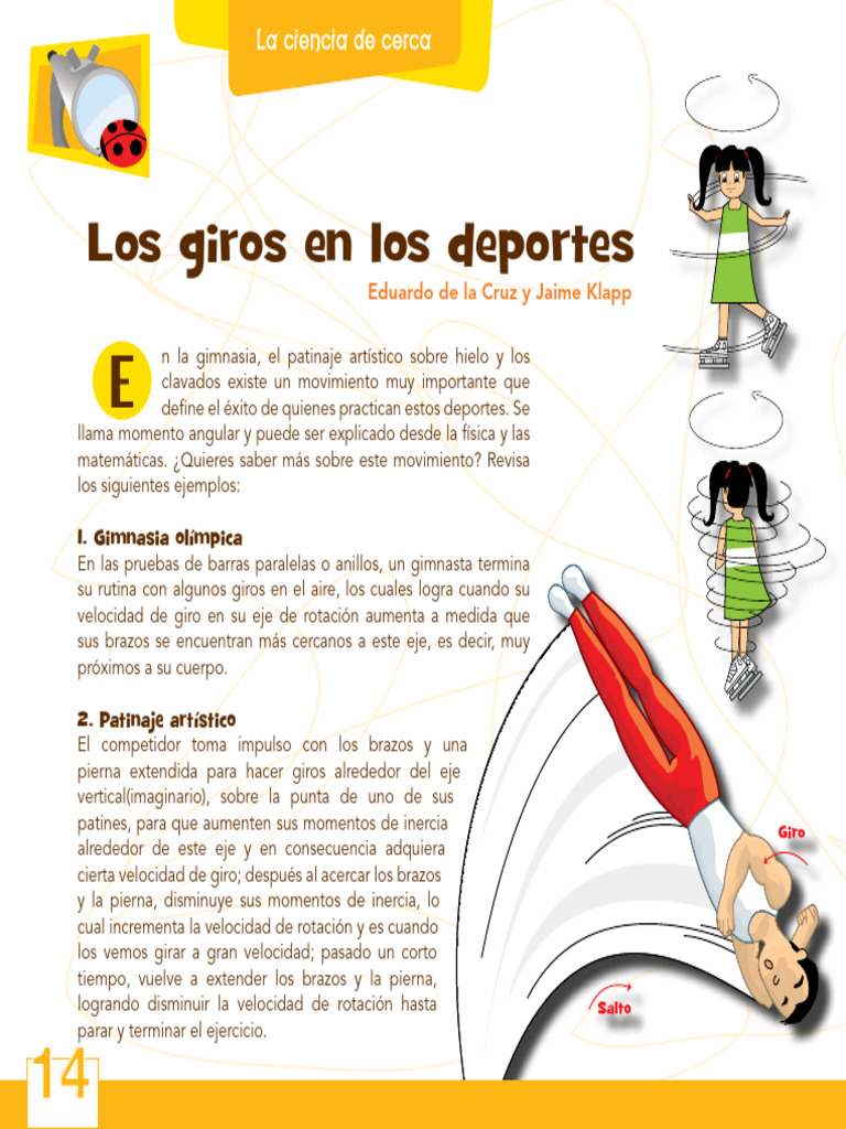 Deportes de Giros | PDF | Rotación | Momento angular