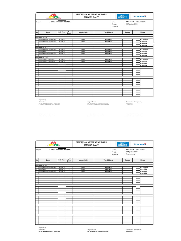 Data Torque Bolt 102 | PDF