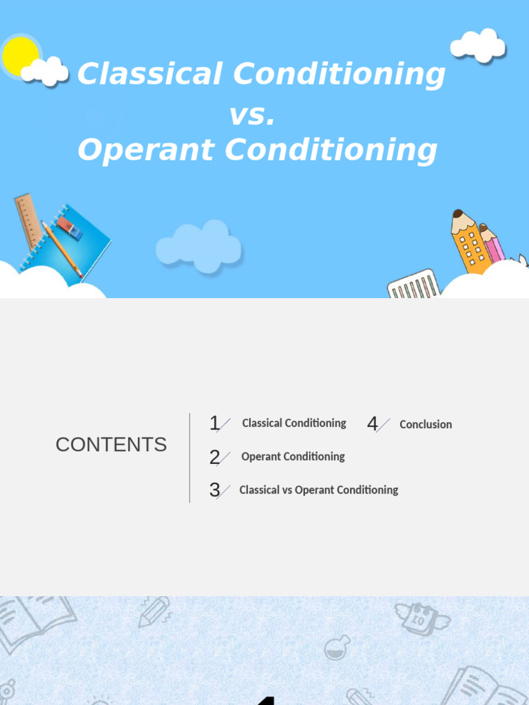 Classical Conditioning vs. Operant Conditioning | PDF | Classical Conditioning | Reinforcement