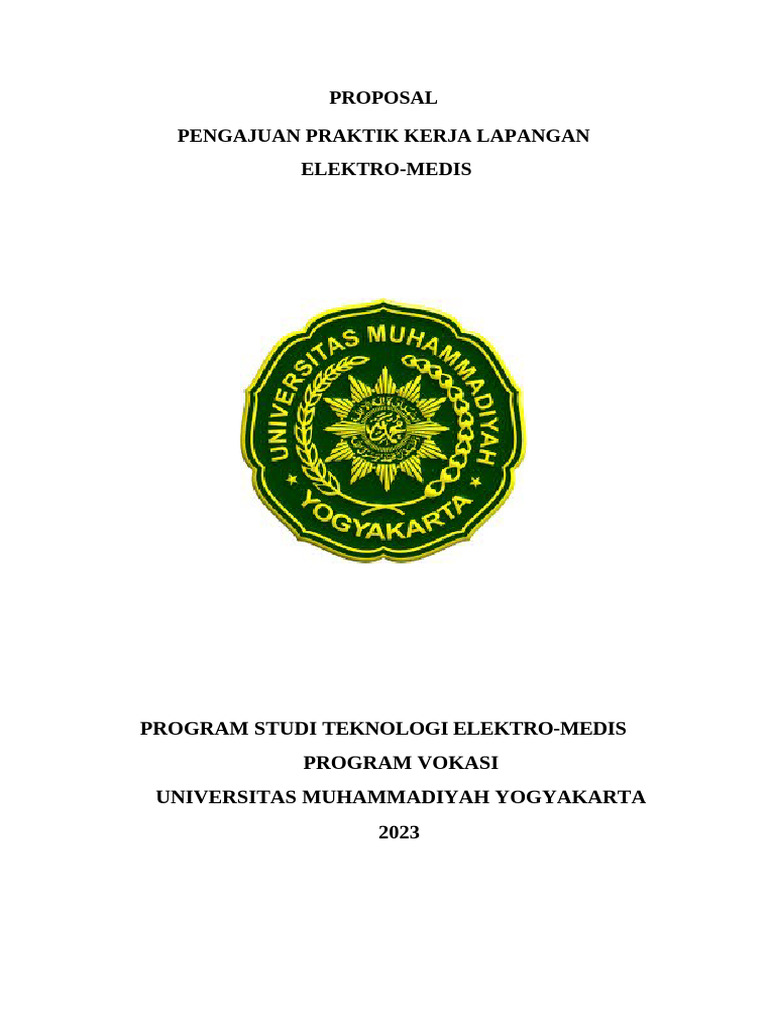 Proposal PKL Elektro-Medis | PDF