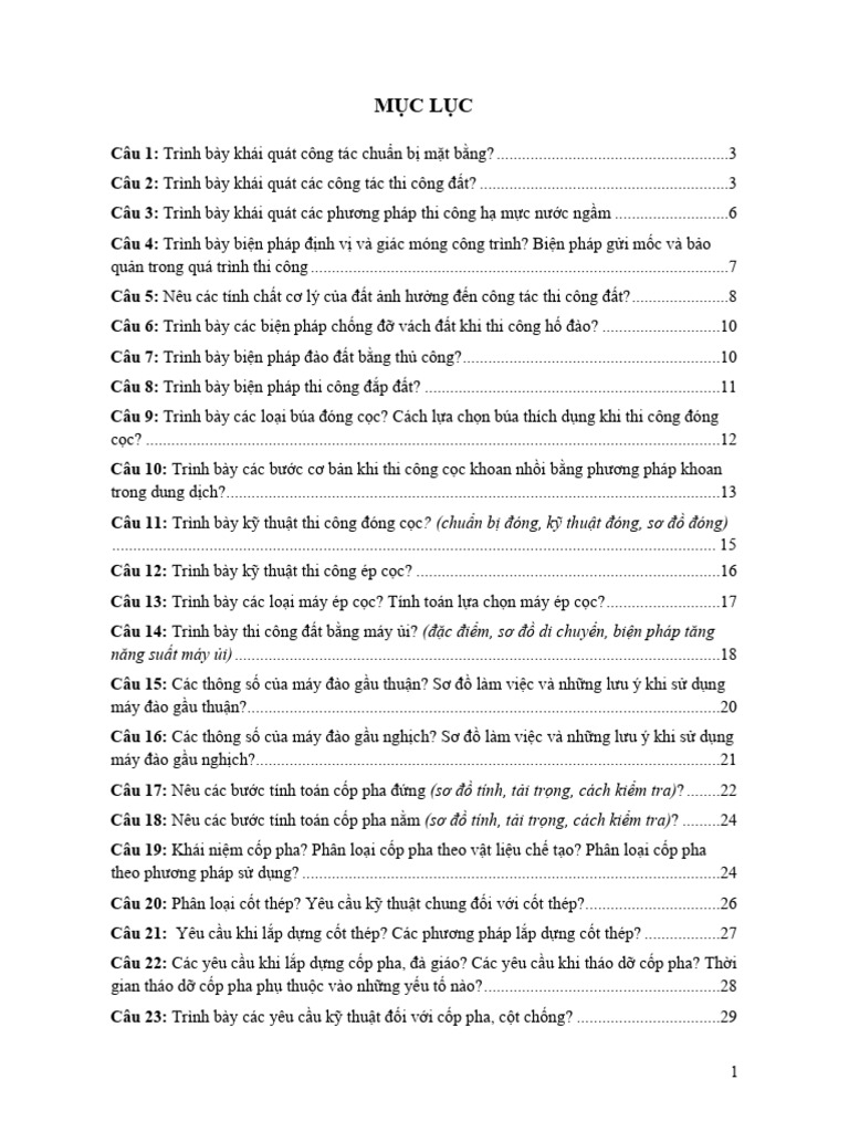 ĐỀ CƯƠNG KTTC1 | PDF