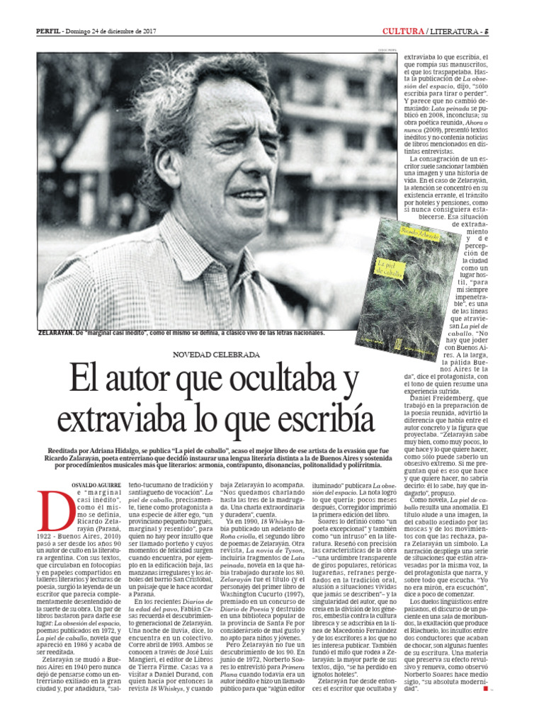 Ricardo Zelarayán | PDF | Escritura | Las artes
