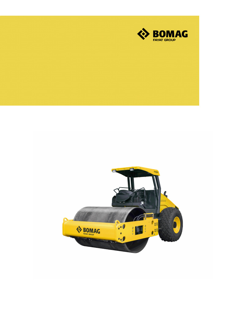 BOMAG BW 212 D-40 Specifications | PDF | Tractor | Motor Vehicle