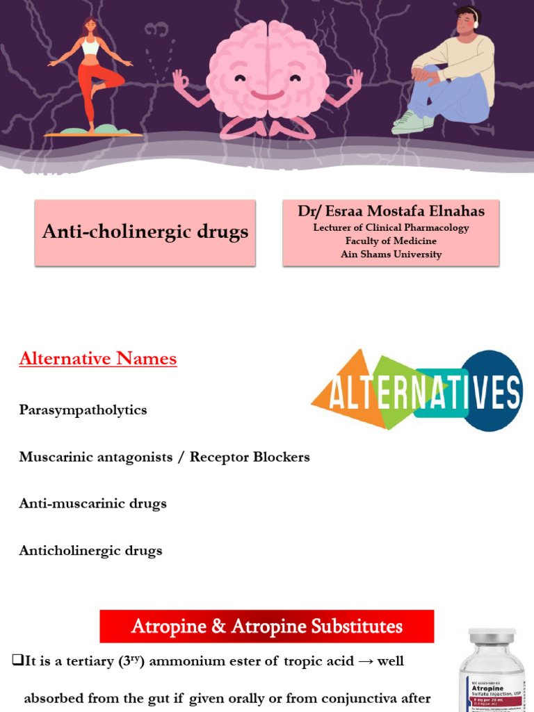 Anti-Cholinergics 250105 165445 | PDF | Neuromuscular Junction ...