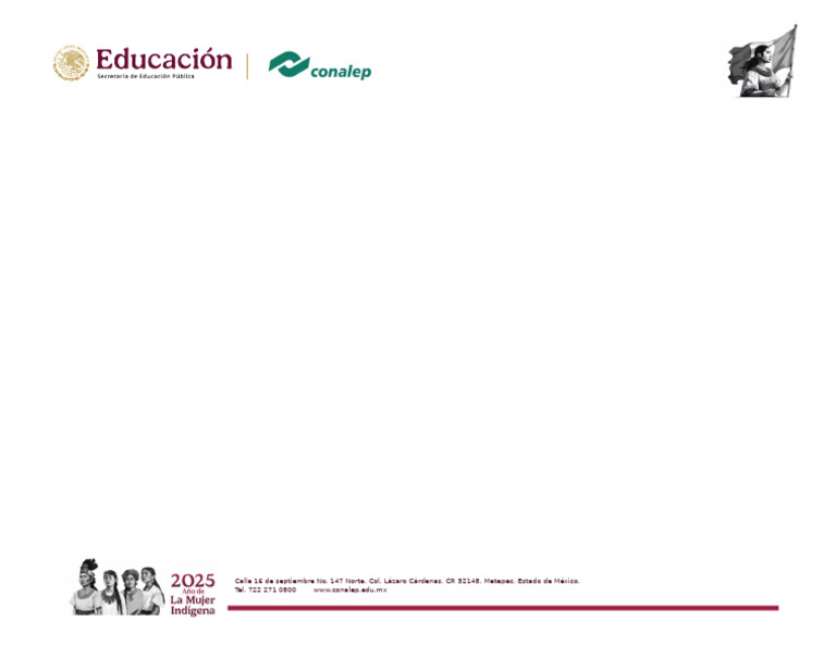 Hoja Membretada CONALEP 2025 - Horizontal | PDF