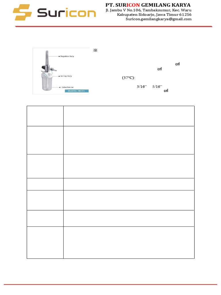 Pemeliharaan Oxyvac Flowmater | PDF