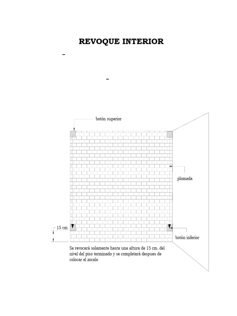 Revoque Interior y Exterior: Técnicas y Especificaciones | PDF