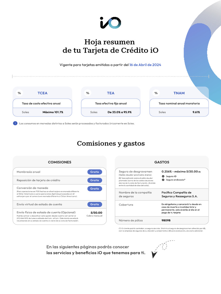 Hoja Resumen | PDF | Seguro | Crédito