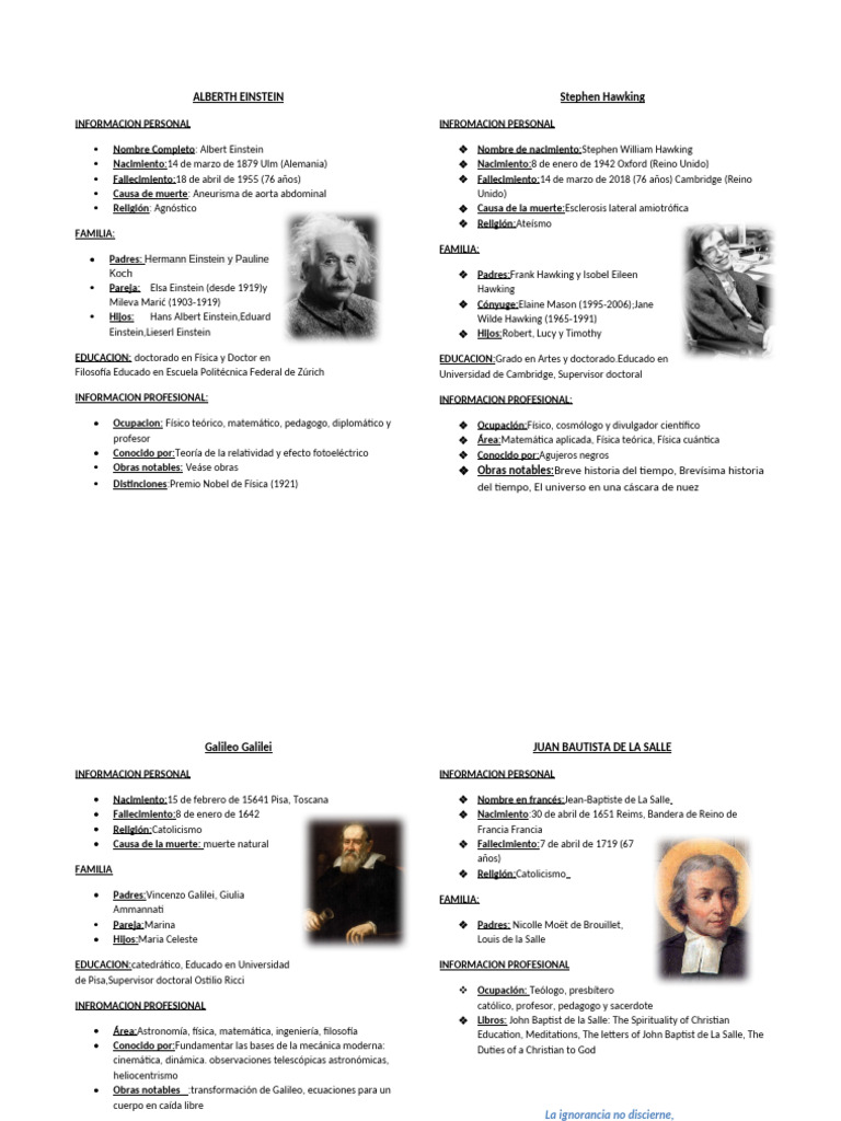 Einstein y Hawking: Legados Científicos | PDF | Stephen Hawking ...