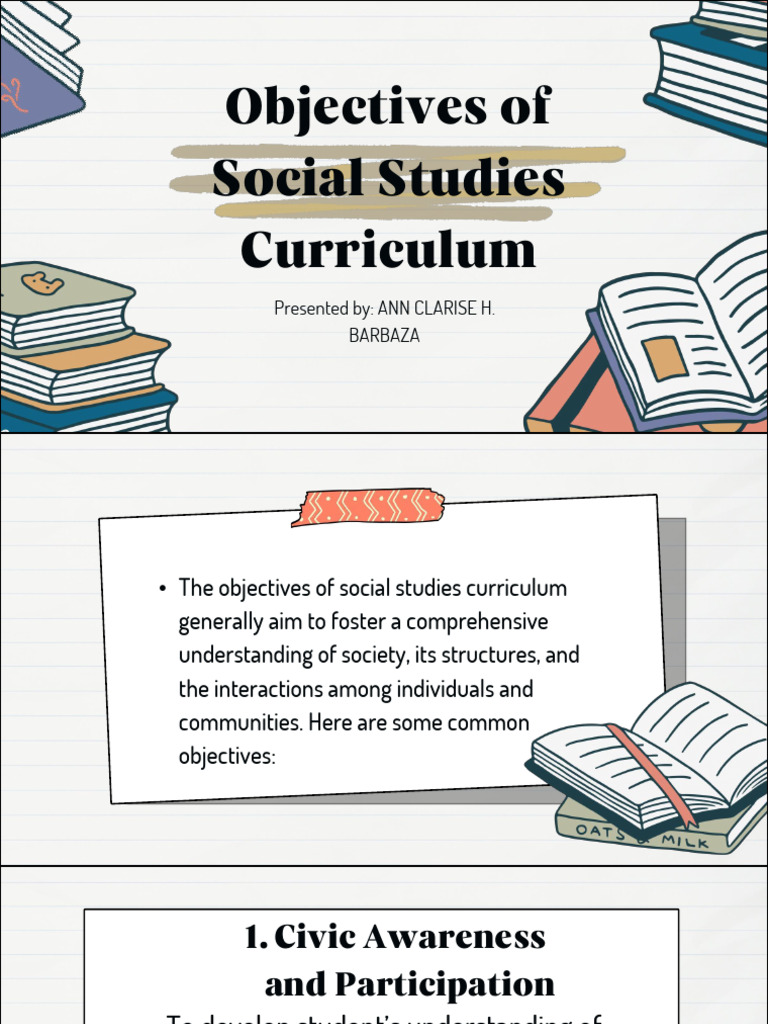 Introduction Objectives of Social Studies Curriculum Themes of Social ...