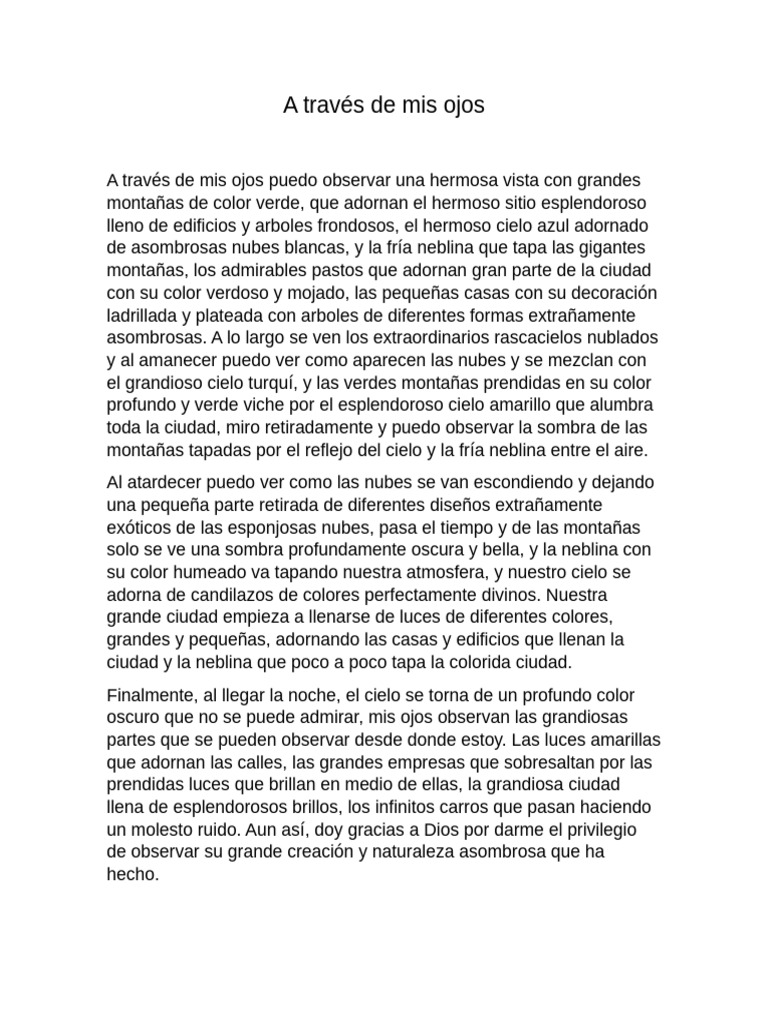 A través de mis ojos astrid cogollo | PDF A través de mis ojos astrid cogollo | PDF