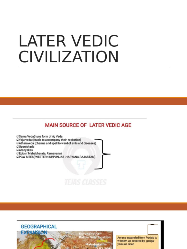 Later Vedic Civilization | PDF