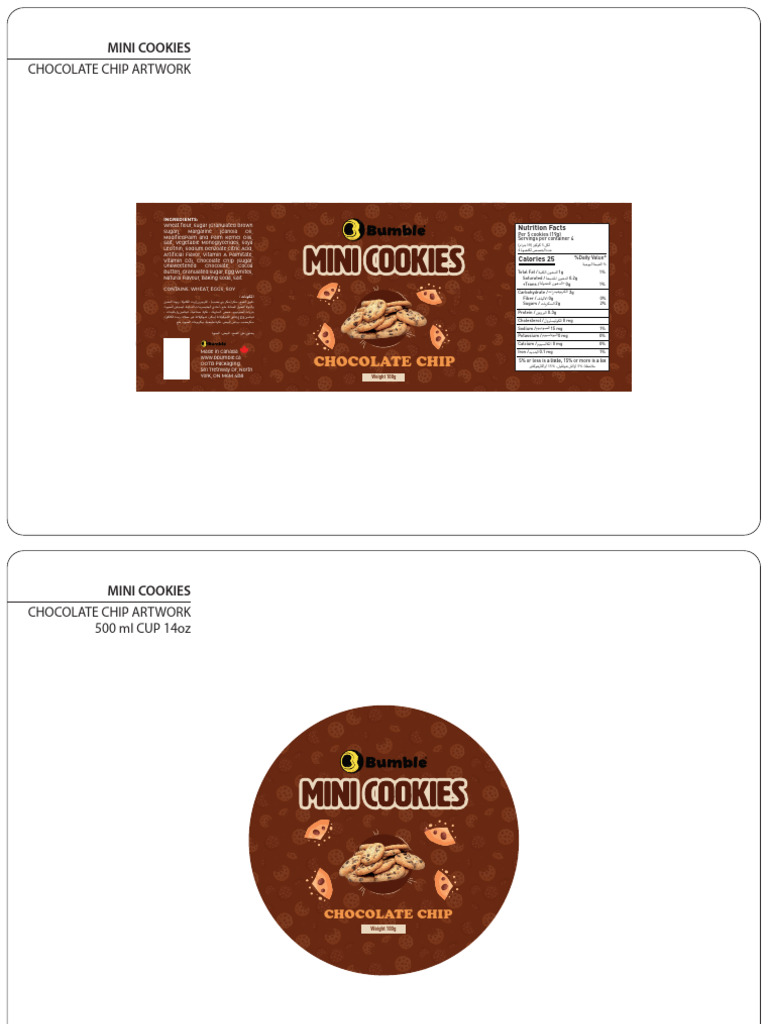 Mini Cookies - Chocolate Chip | PDF | Chocolate | Soybean