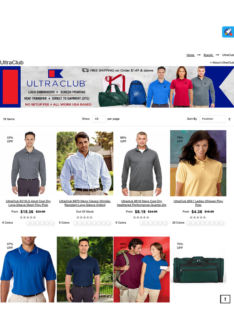 Ultra Club Collection - Ultra Club Apparel Wholesale - A2ZClothing | PDF