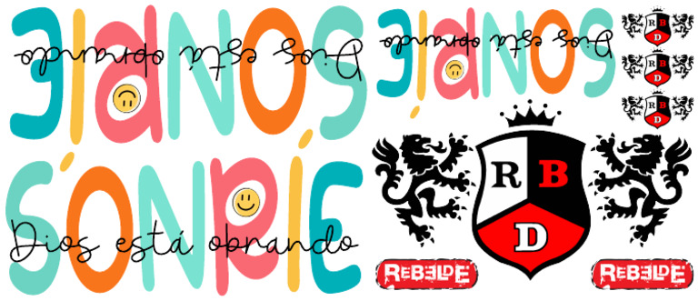 Palabra Sonrie y Logo RBD | PDF