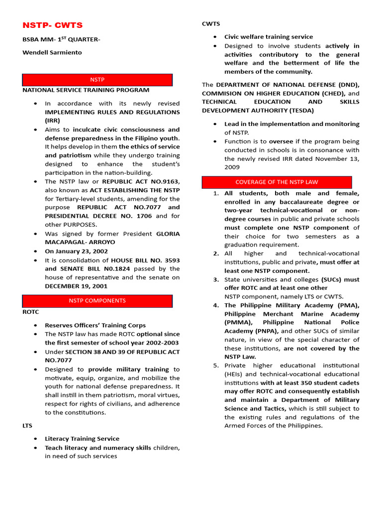 NSTP-REVIEWER-CHAPTER-1-3 | PDF | Nationalism | God