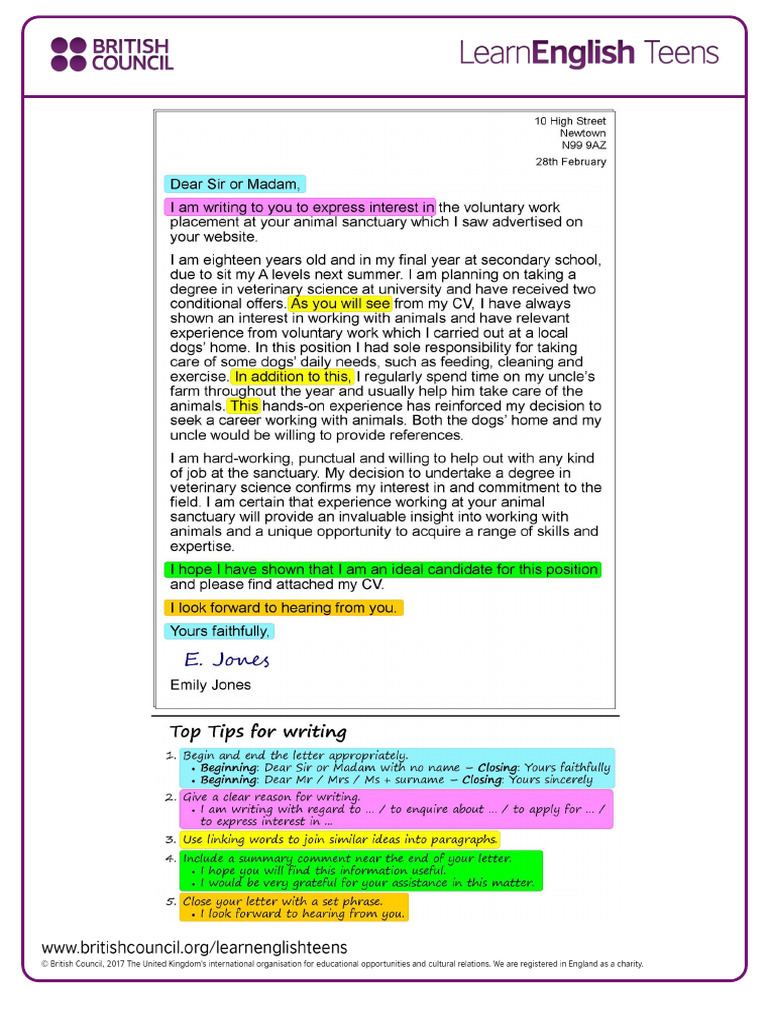 Cover Letter Example2 | PDF