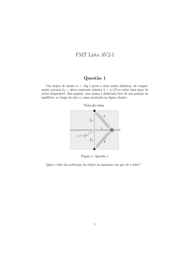 FMT Lista AV2 1 | PDF