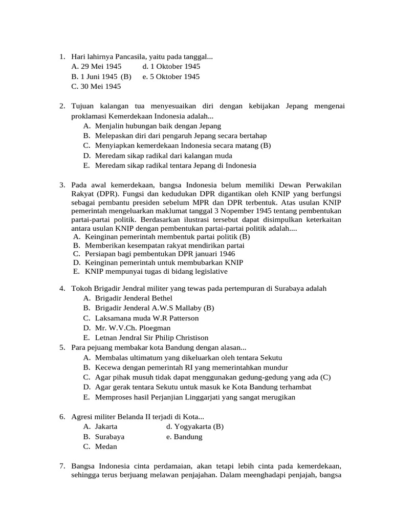 40 Soal Pas Genap 2020 | PDF