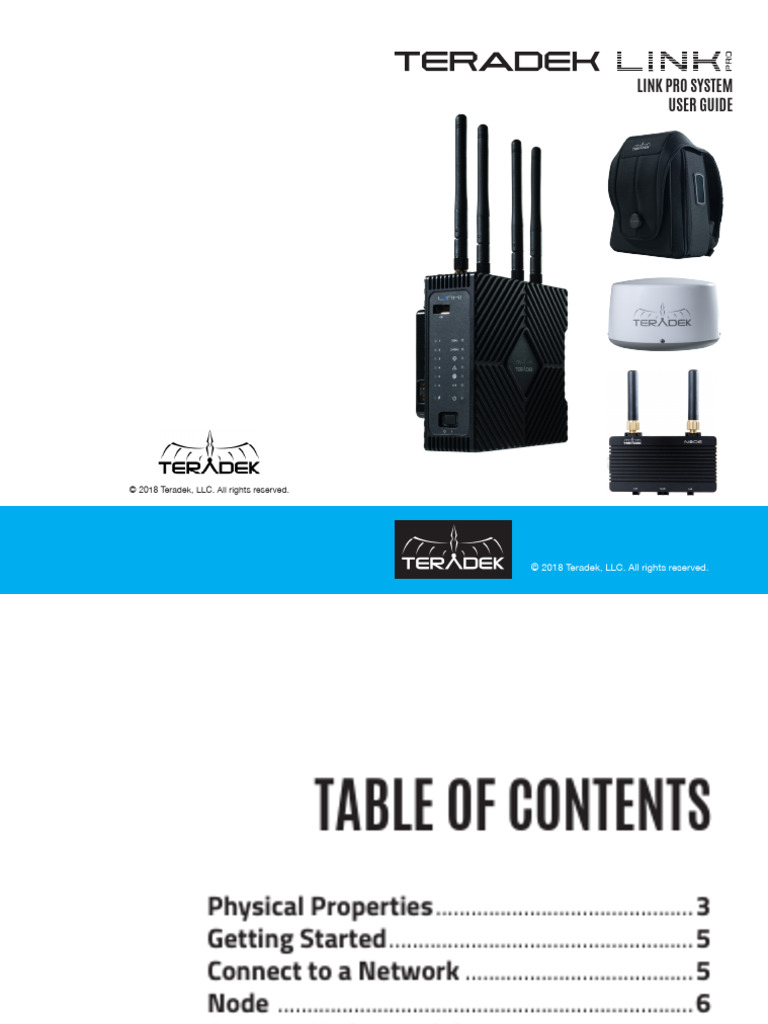 Teradek Link Pro User Guide v1 | PDF | Computer Network | Wi Fi