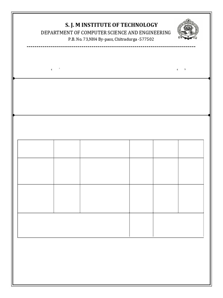 CC Front Page Assignment | PDF