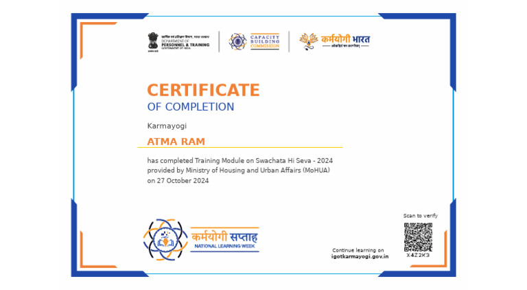 Swachata Hi Seva Training Completion | PDF