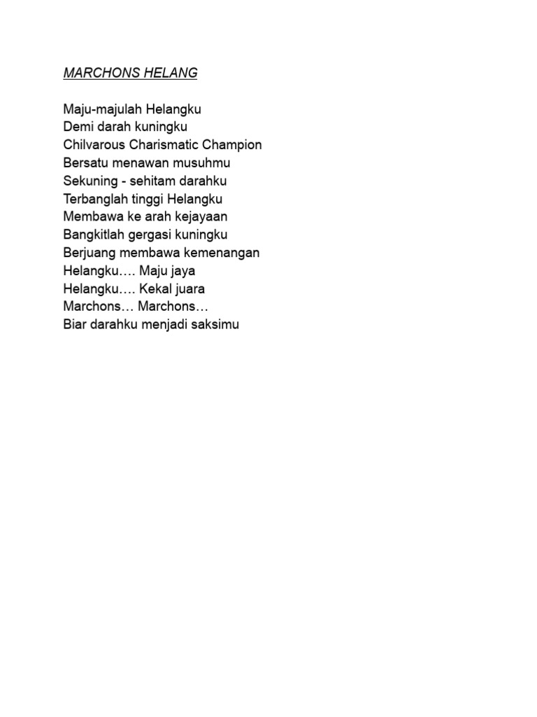 Lagu Helang | PDF